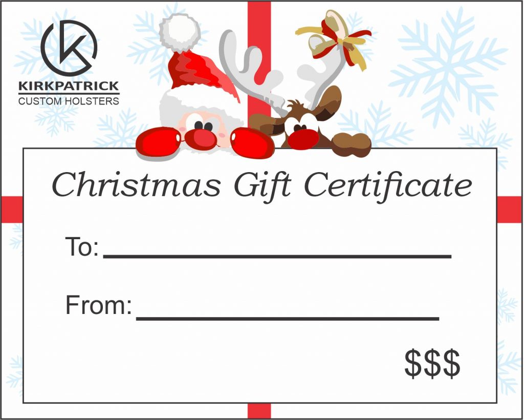 Gift Certificate - Kirkpatrick Leather Holsters
