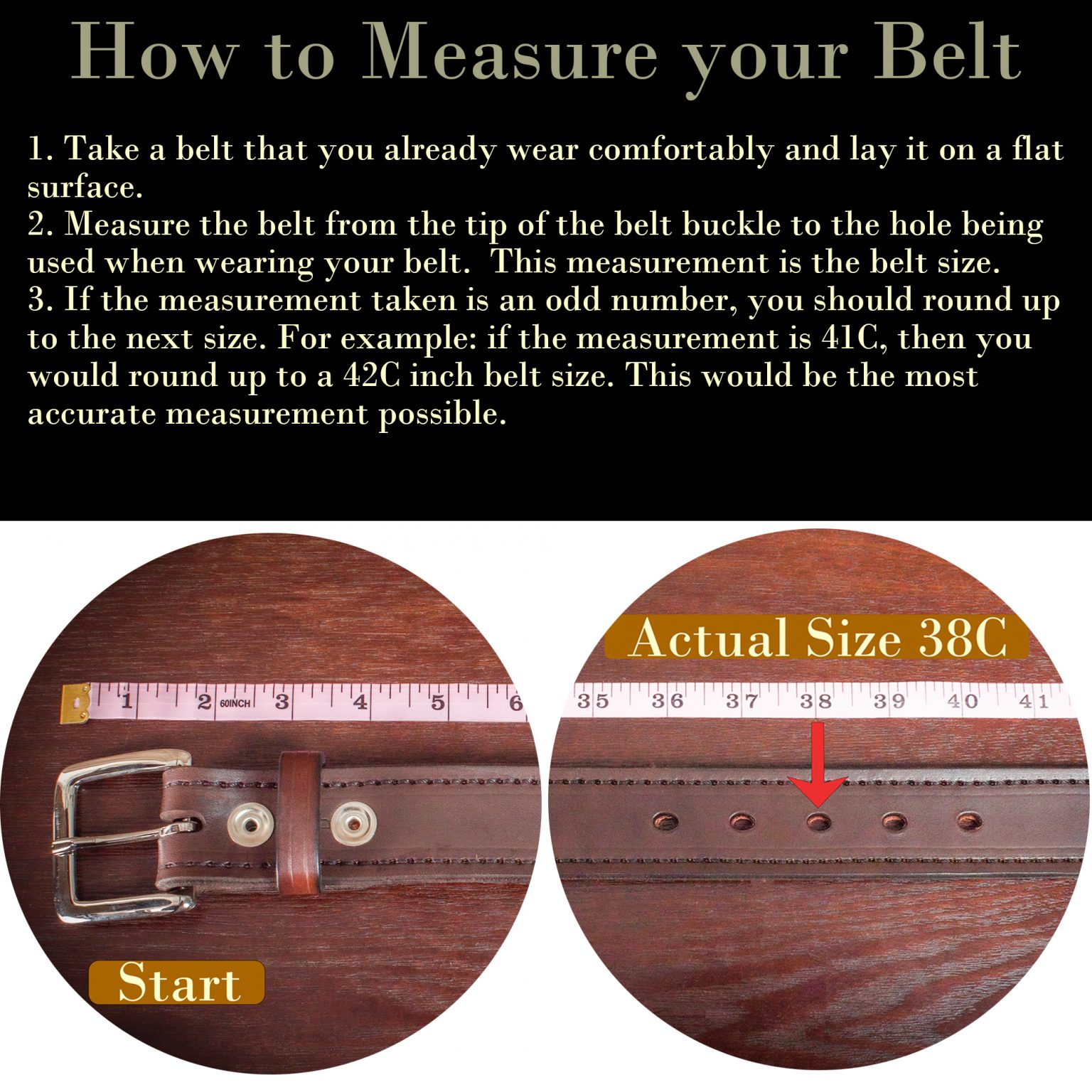 B-75 Belt - 1.75 Tapered - Model B75 - Kirkpatrick Leather Holsters