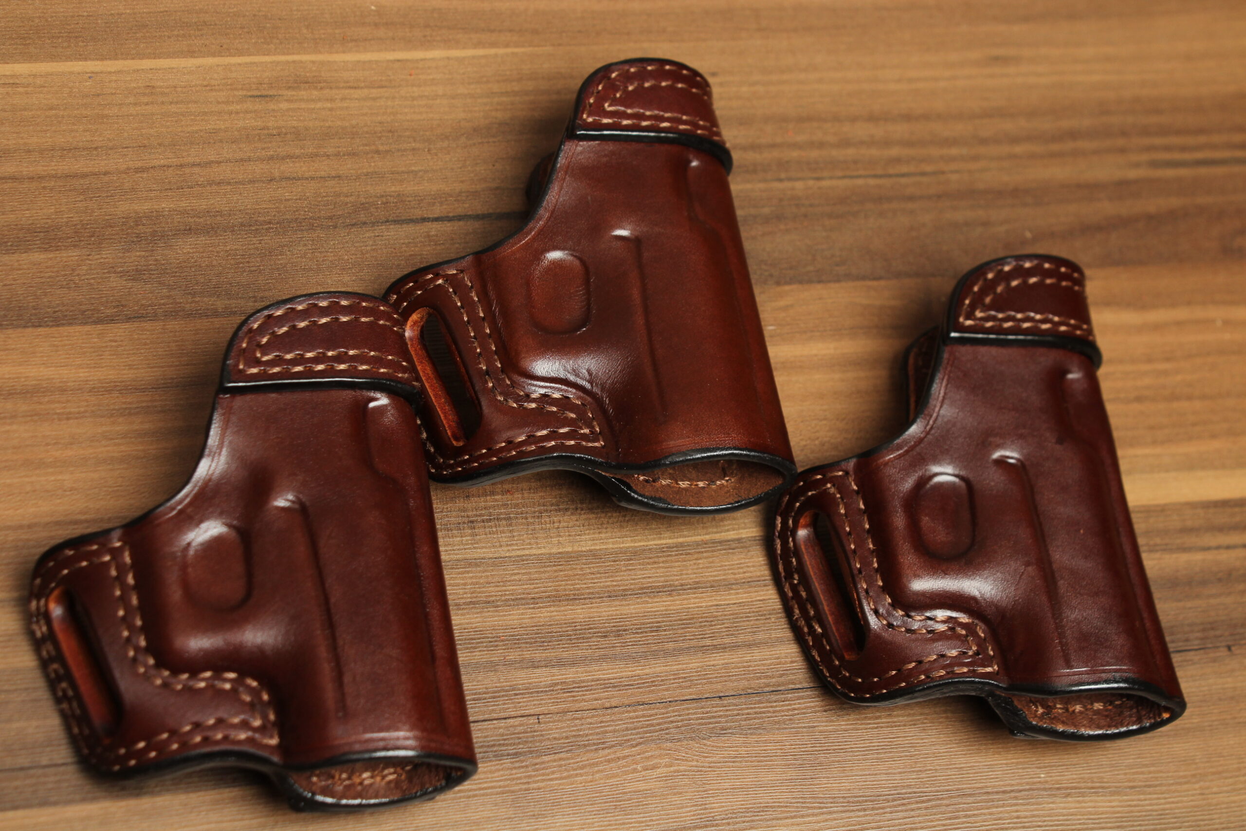 OVERSTOCK - Model TP7 OWB Holster for HK P7M8/M13 (Brown, Right hand) - Kirkpatrick Leather Holsters